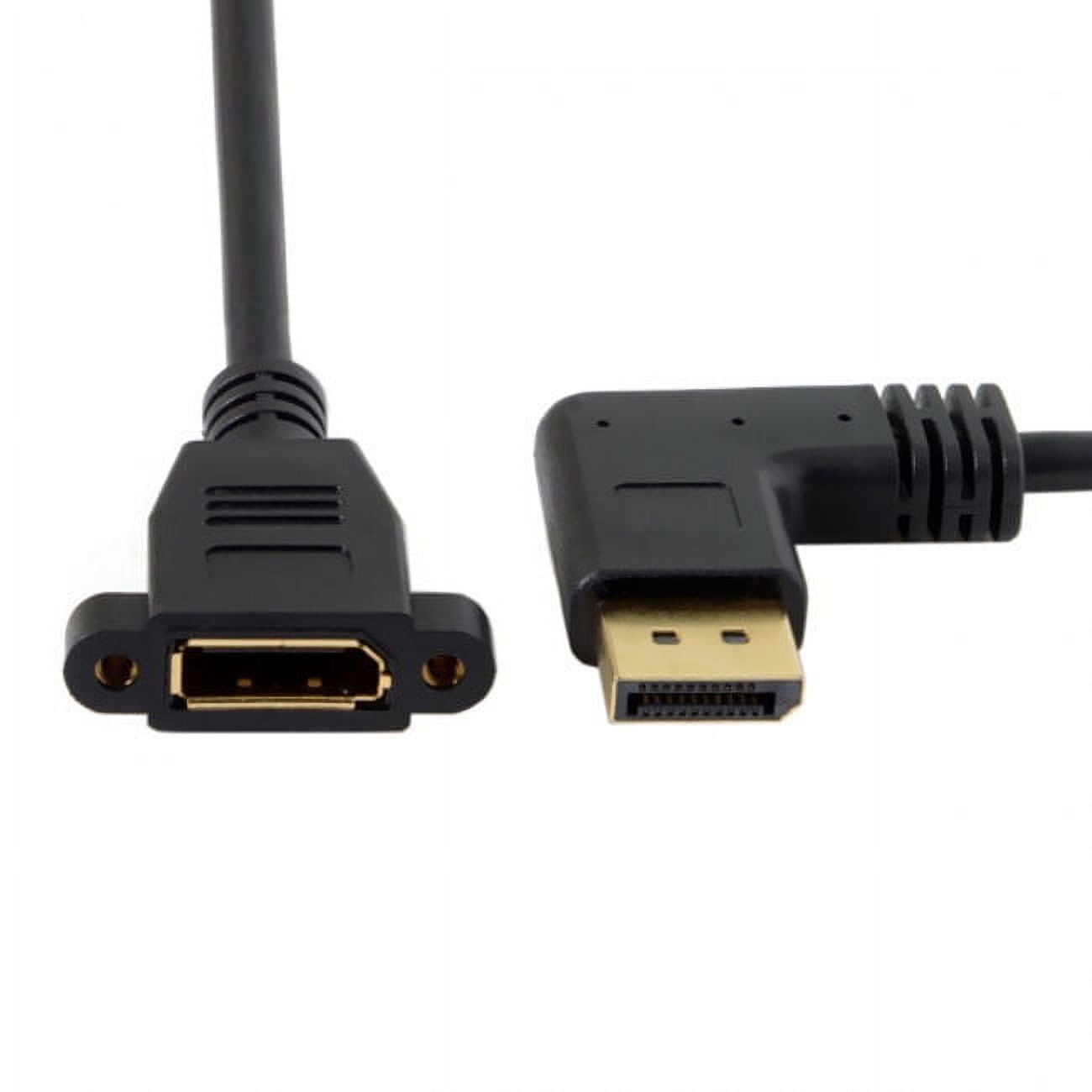 CY DisplayPort Display Port Male to Female 90 Degree Left Down Angled ...