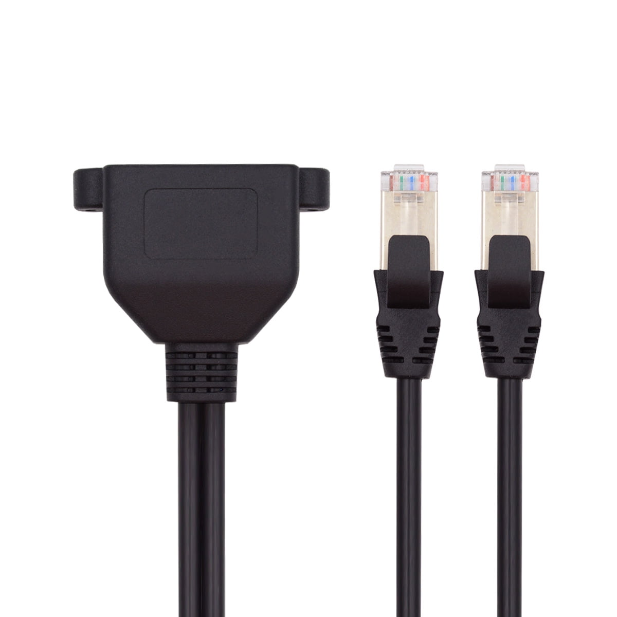 CY Dual Ports UTP Cat6 Male to Female Lan Ethernet Network Extension ...