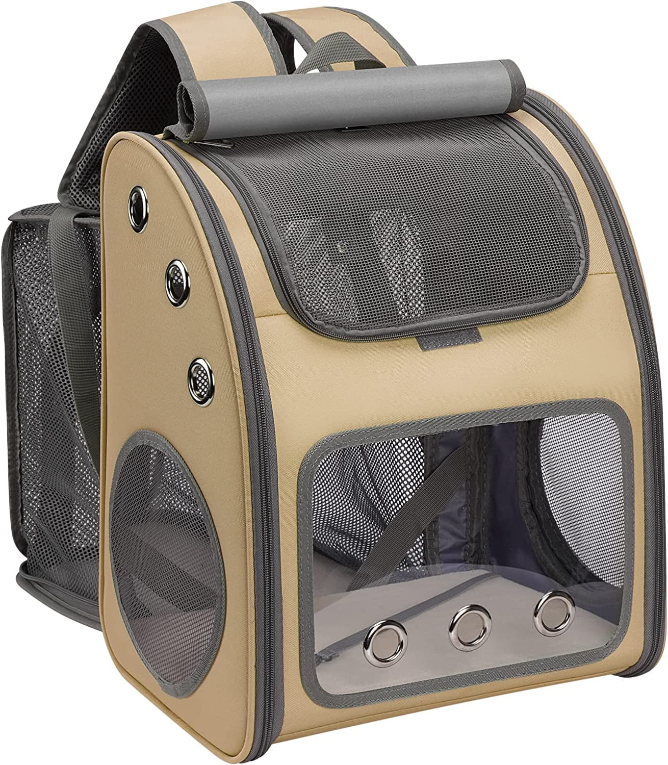CY Expandable Pet Carrier Backpack for Cats, Dogs and Small Animals ...