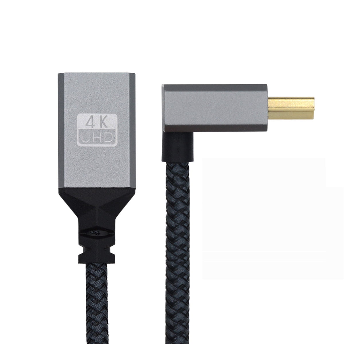 CY HDMI 1.4 Type A Male to A Female Extension Cable Down Angled 90 ...