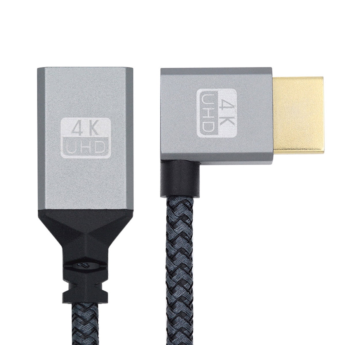 CY HDMI 1.4 Type A Male to A Female Extension Cable Right Angled 90 ...