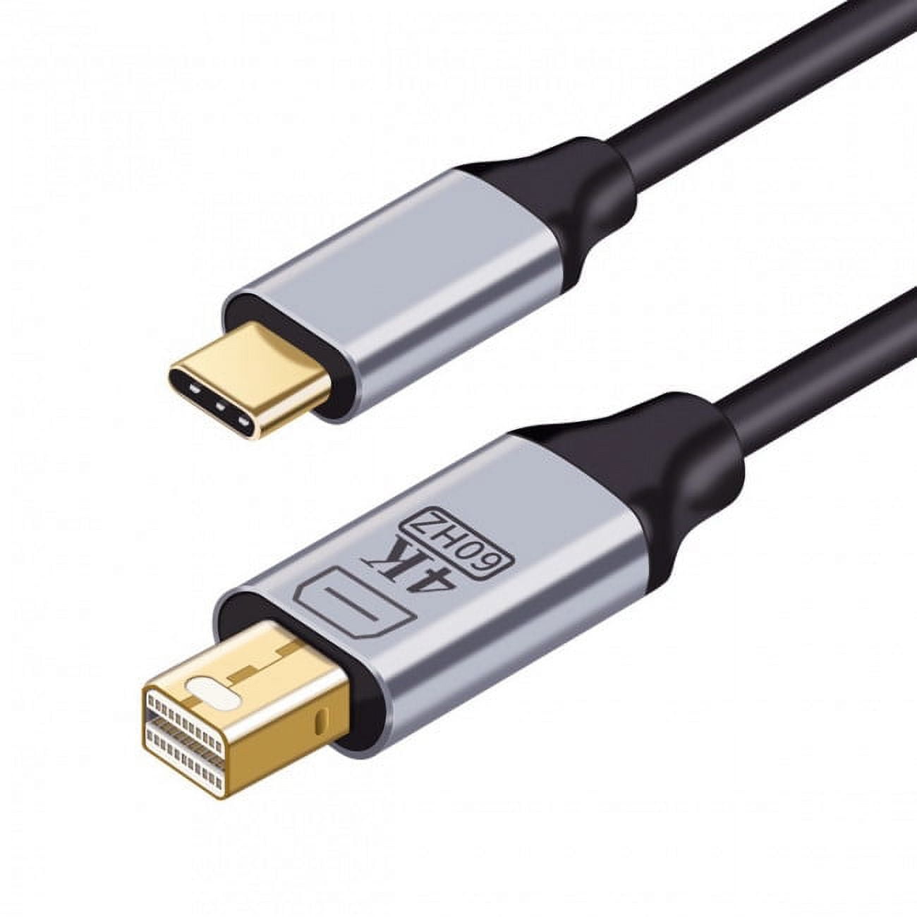 CY HDMI 70.8" USB 3.1 Type C Male to Mini DisplayPort Male Cable ...