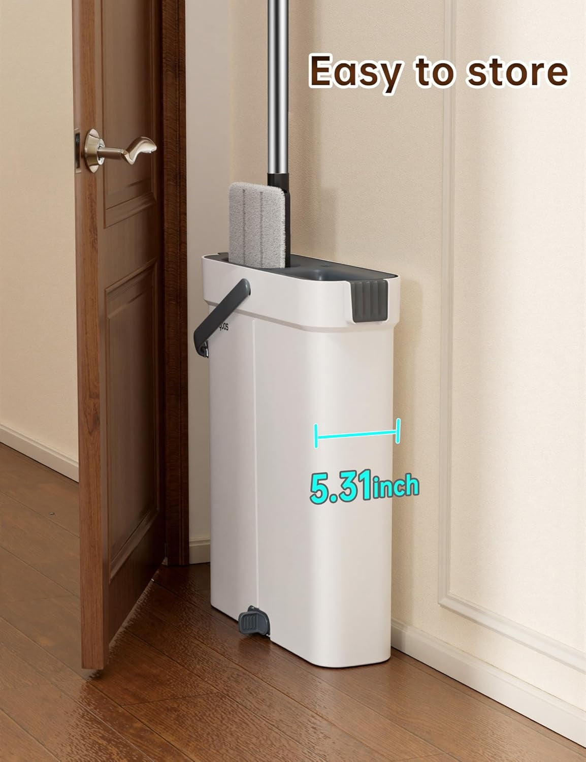 CY Large Flat Mop and Bucket System/Set for Cleaning Walls/Windows ...