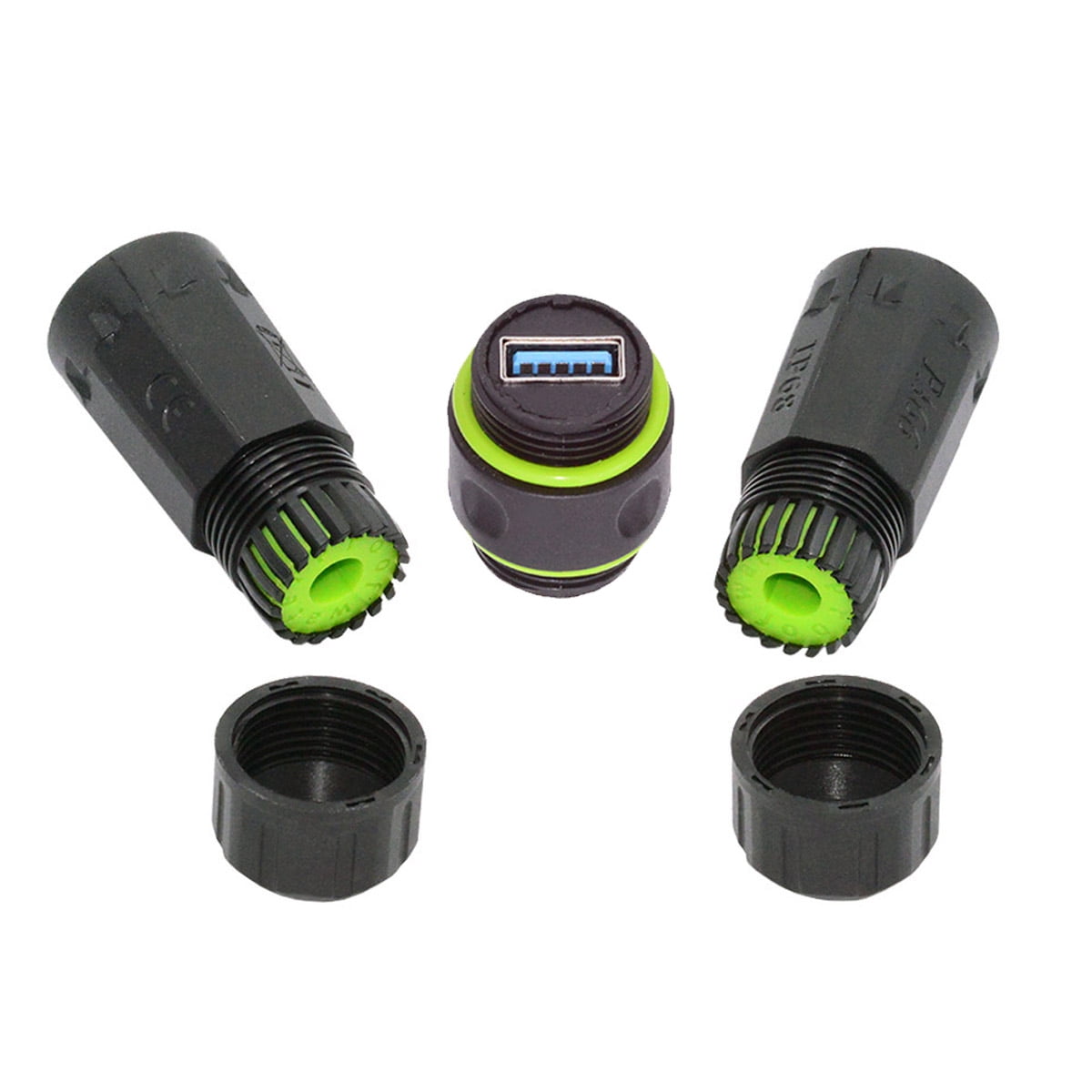 CY M20 Locking IP68 Waterproof Type-A USB3.0 5Gbps USB-A Female to USB ...