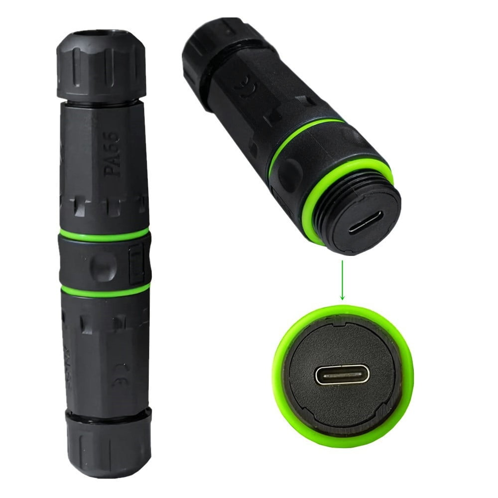 CY M20 Locking IP68 Waterproof Type-C 10Gbps USB3.1 Female to USB-C ...