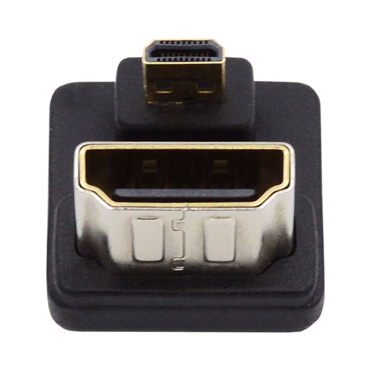 CY Micro HDMI 1.4 Male Type-D to HDMI Female Port Savers 360 Degree Up ...