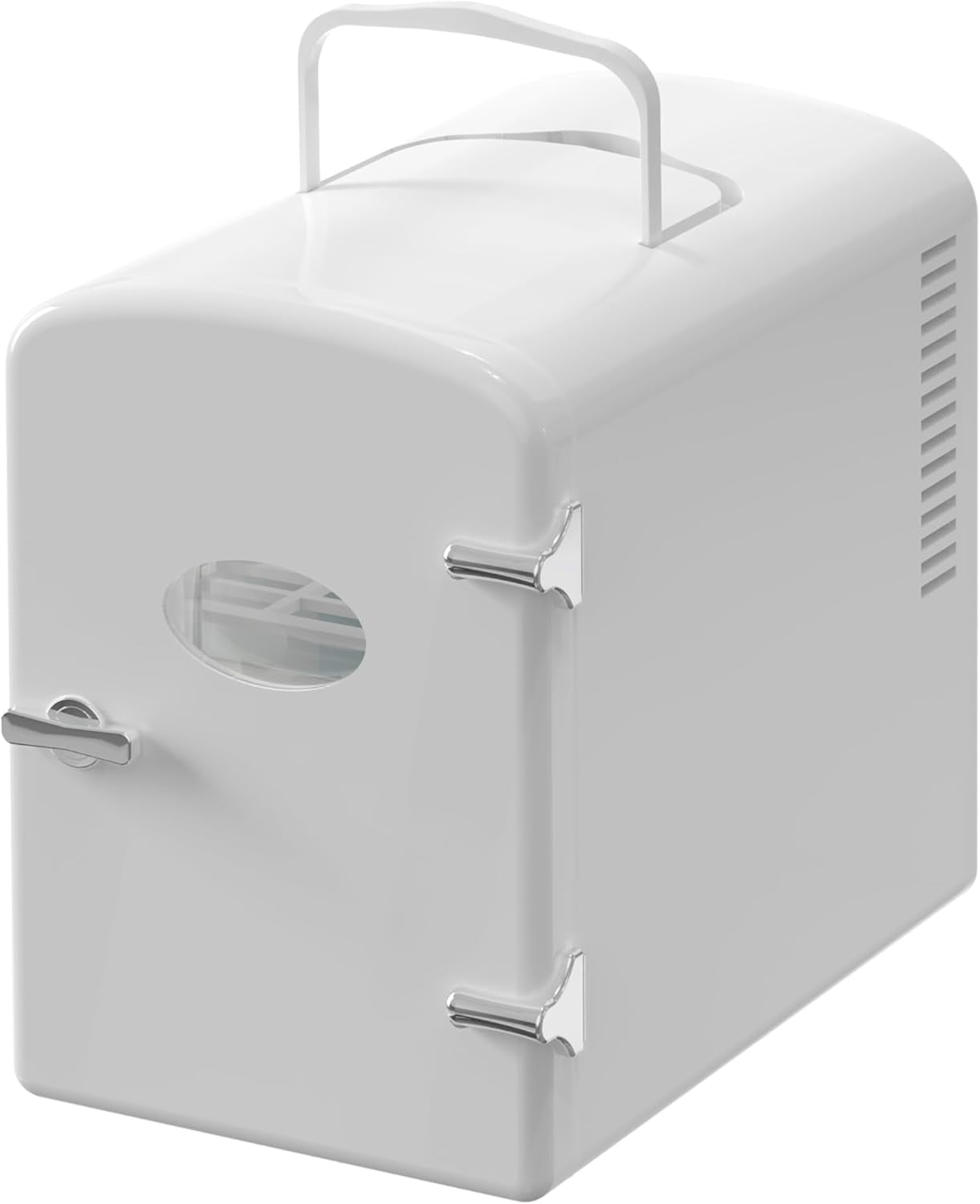 CY Mini Fridge with Observation Window 6 Liter/9 Can Portable Warmer ...