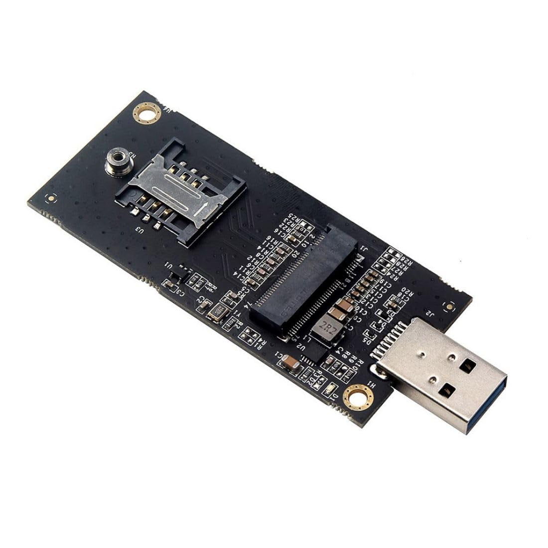 CY NGFF M.2 Key-B WWAN to USB 3.0 Adapter Riser Card w SIM Slot For 3G ...