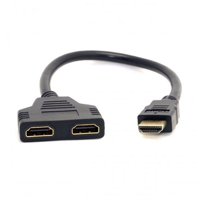 CY One HDMI Male to Dual HDMI Female Y Splitter Switch Cable for PC ...