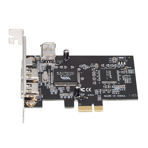 CY PCI-E 1X 4X 16X to Firewire 400 Capture Card IEEE 1394a PCI Express ...