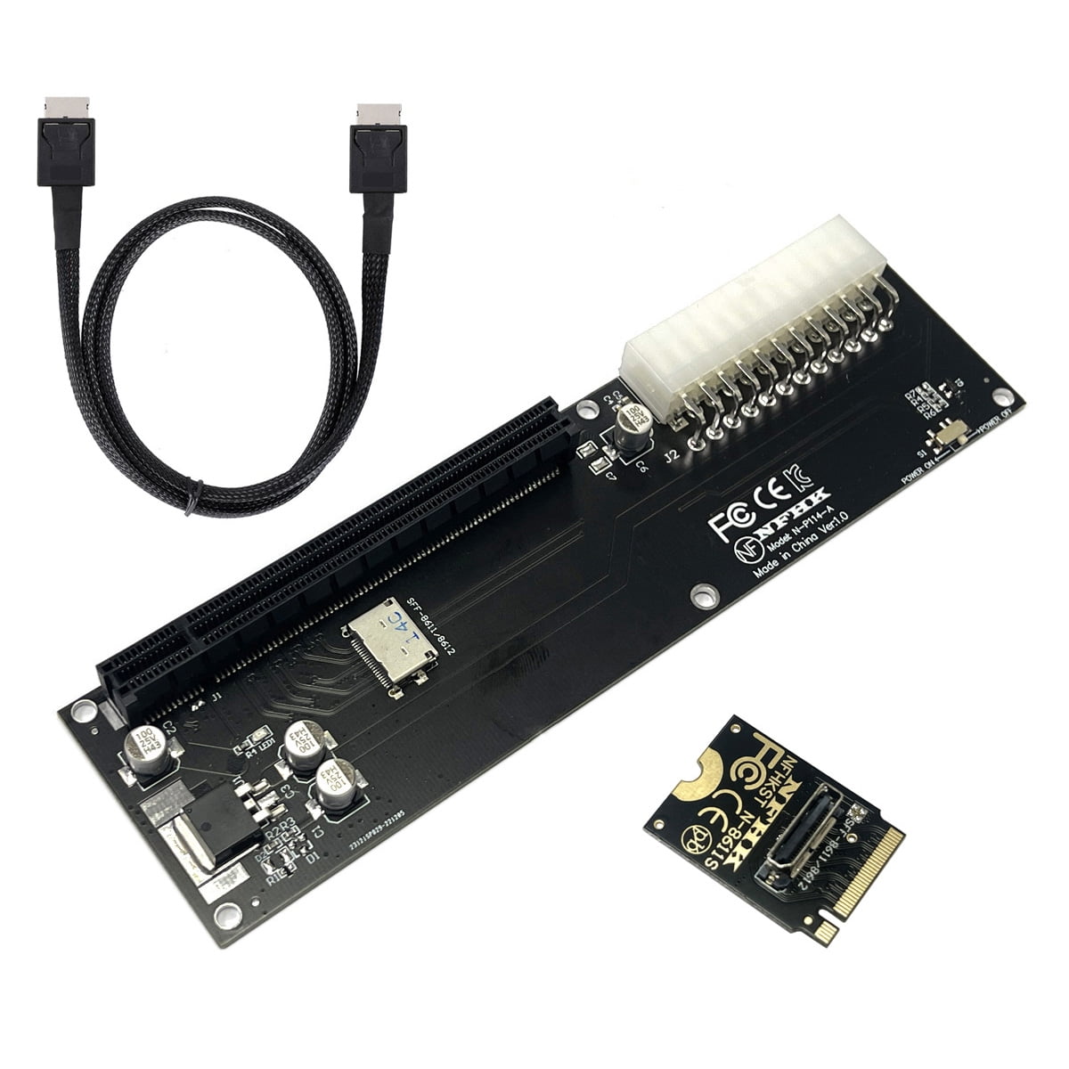 CY PCI-E 3.0 M.2 M-key to Oculink SFF-8612 SFF-8611 Host Adapter for GPD WIN Max2 External ...