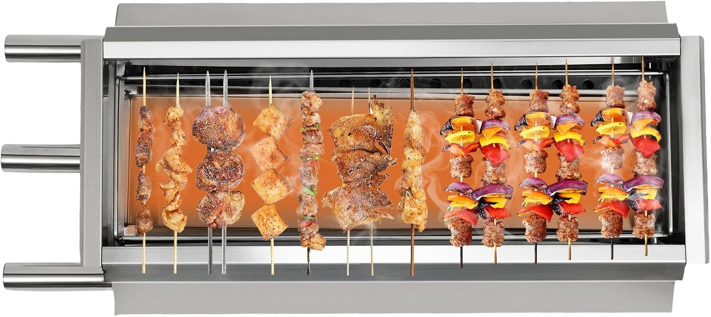 CY Portable Charcoal Grill, Outdoor Barbecue Grill Stainless Steel ...