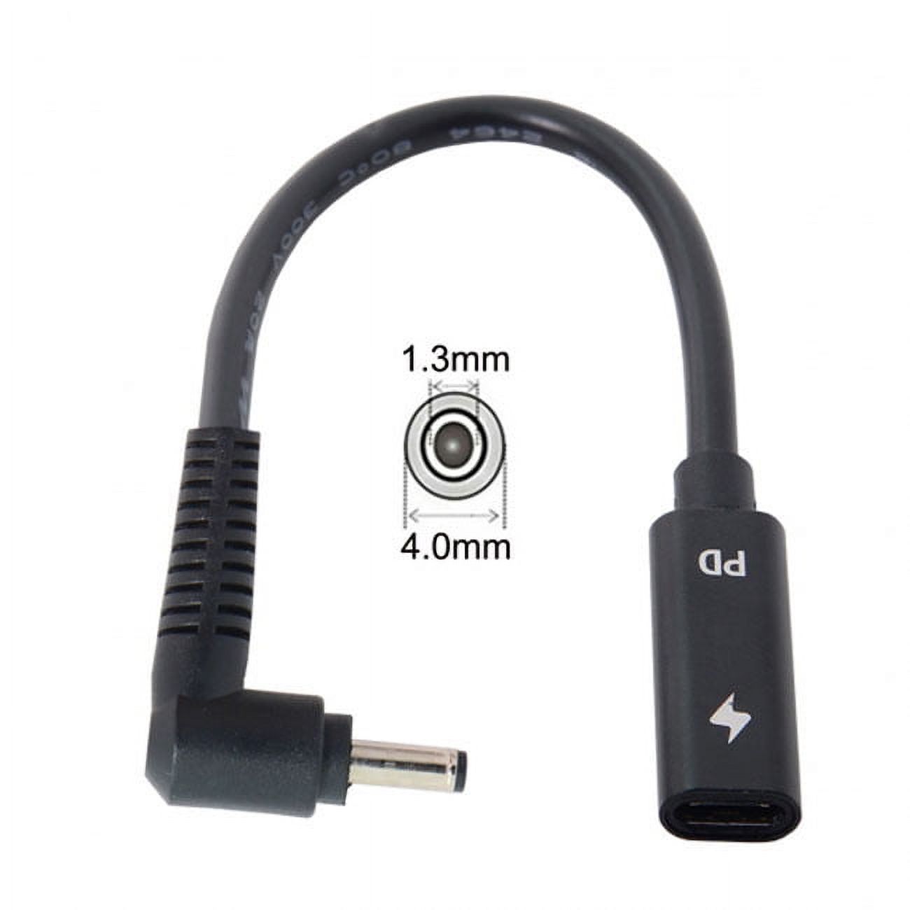 CY Type C USB-C Female Input to DC 4.0*1.3mm Power PD Charge Cable fit ...