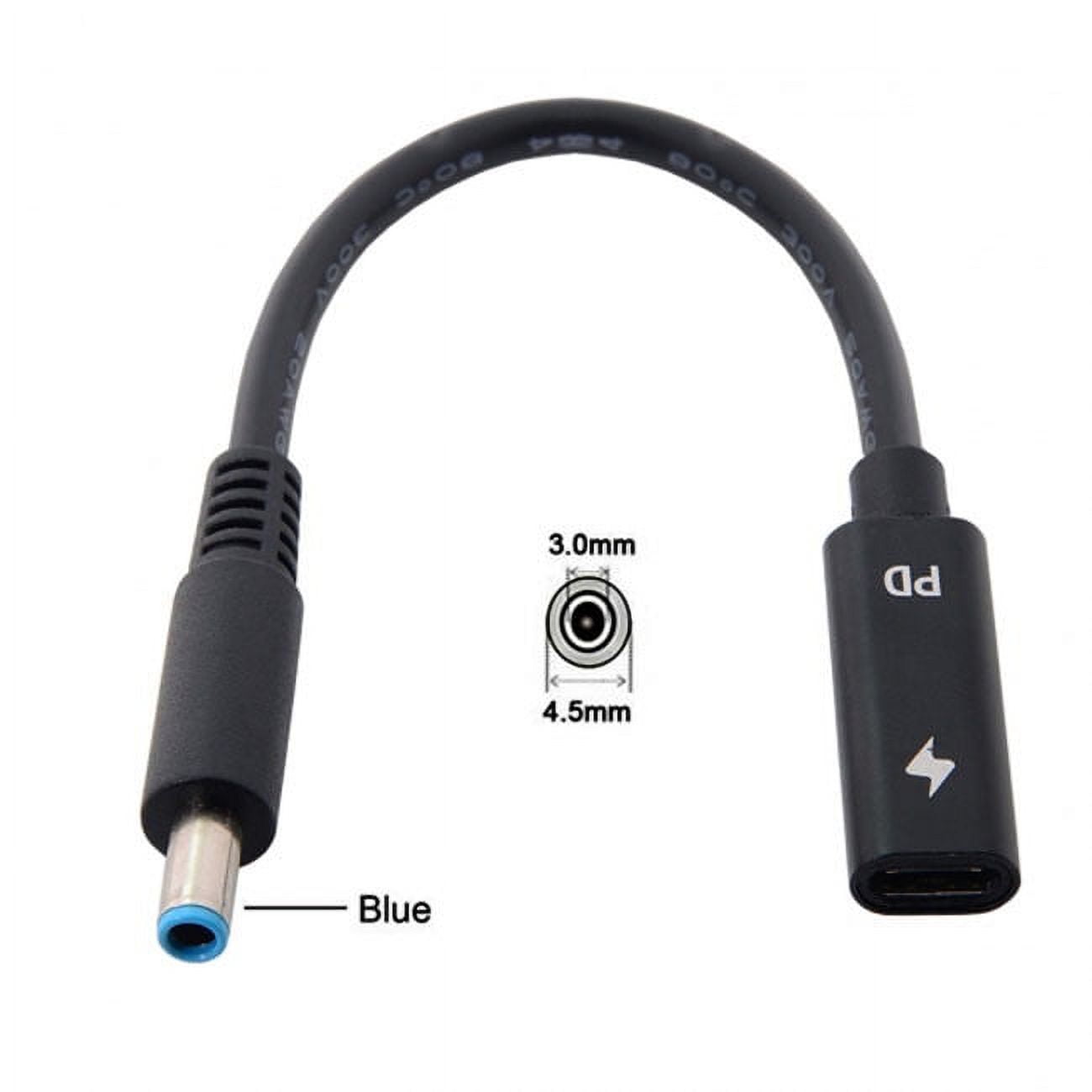 CY Type C USB-C Female Input to DC 4.5*3.0mm Power PD Charge Cable fit ...