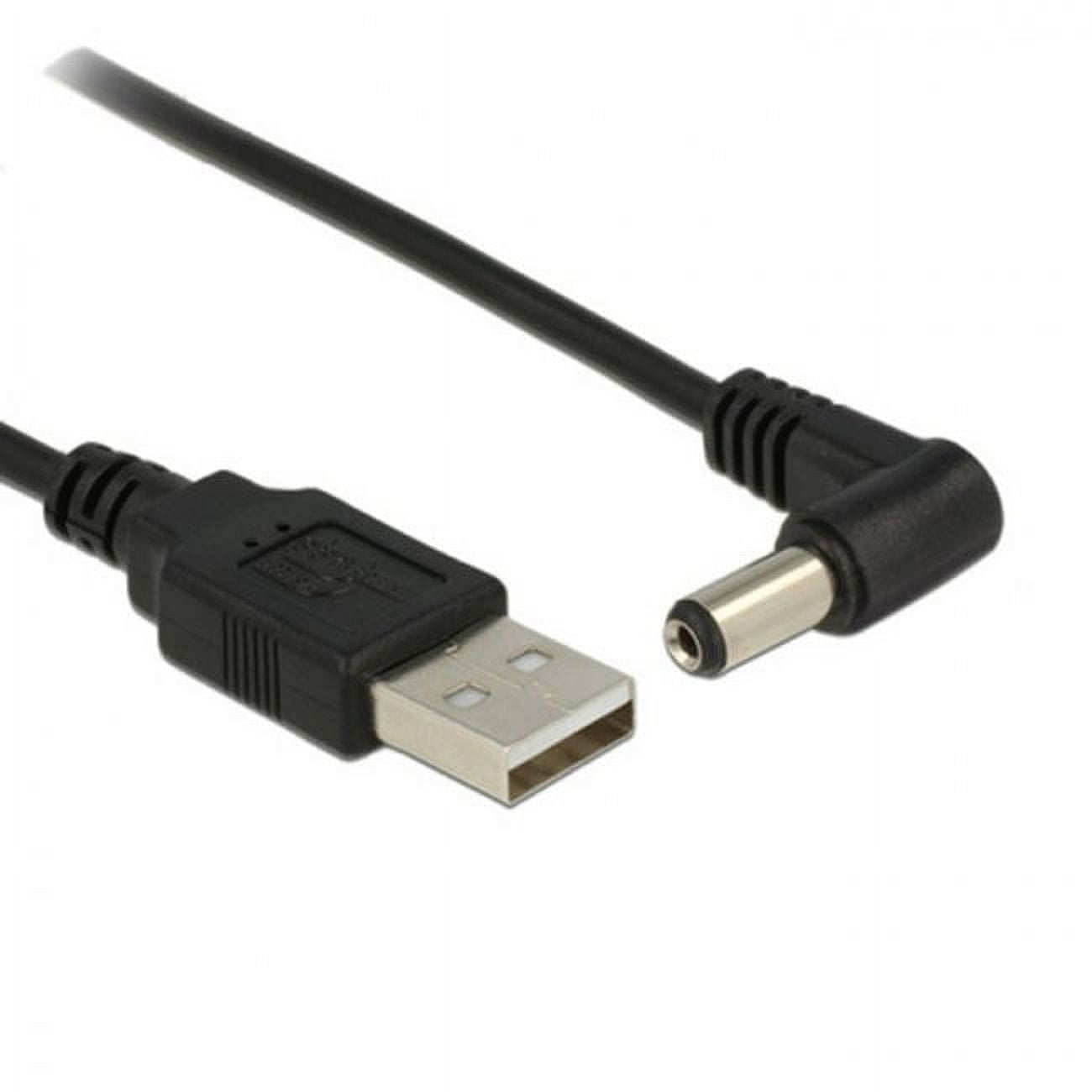 CY USB 2.0 A Type Male to Right Angled 90 Degree 5.5 x 2.1mm DC 5V ...