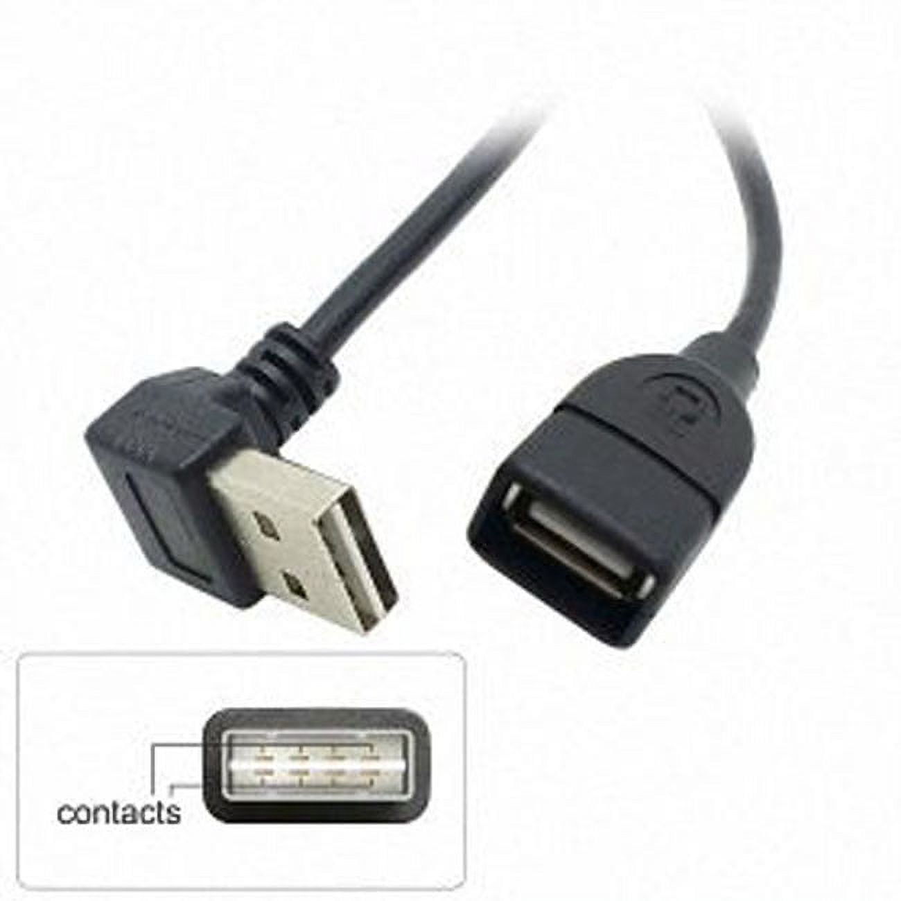 CY USB 2.0 Male to Female Extension Cable 100cm Reversible Design Up ...