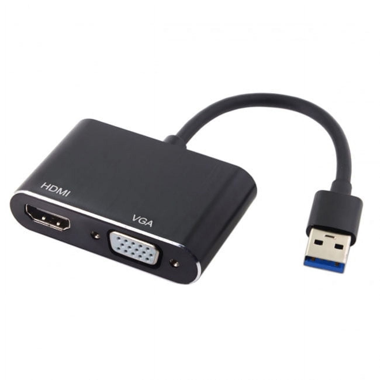 CY USB 3.0 2.0 to HDMI VGA HDTV Adapter Cable External Graphics Card ...