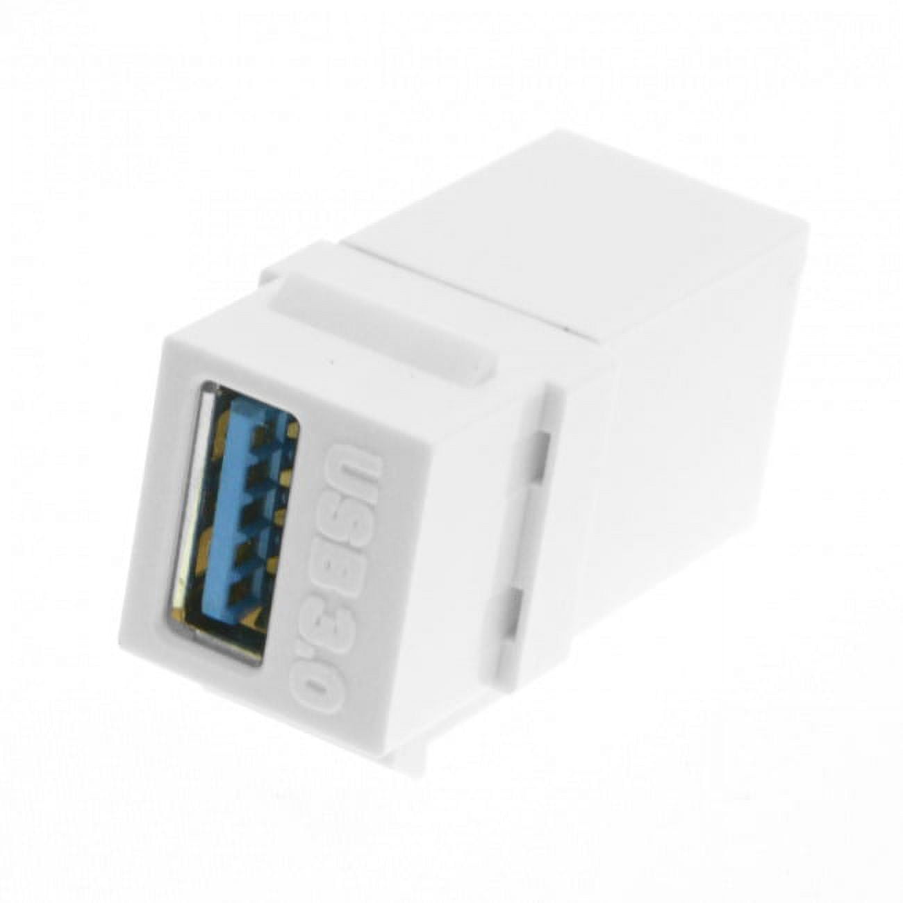 CY USB 3.0 A Female to A Female Extension Keystone Jack Coupler Adapter ...