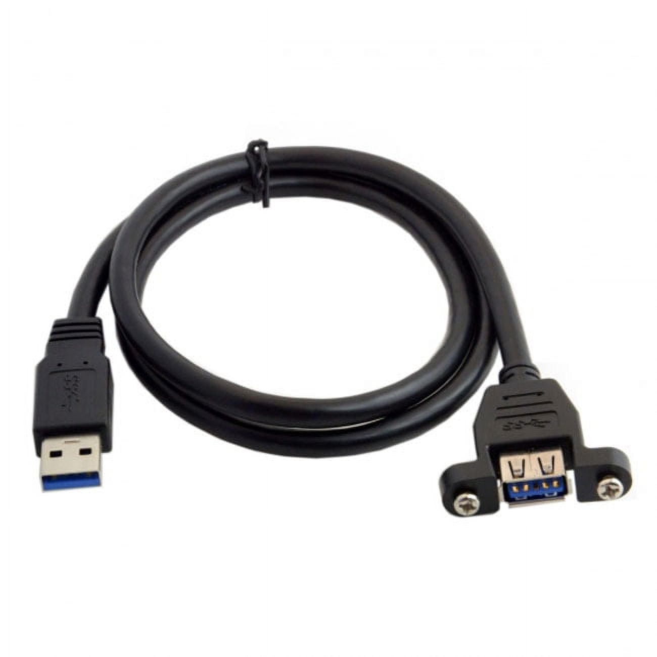 CY USB 3.0 A Type Male to Female Extension Cable with Panel Mount ...