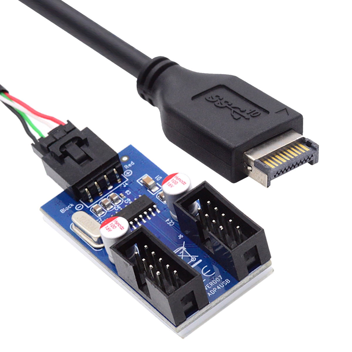 CY USB 3.1 Front Panel Header Type-E to 4pin IDC Housing USB Type-A ...