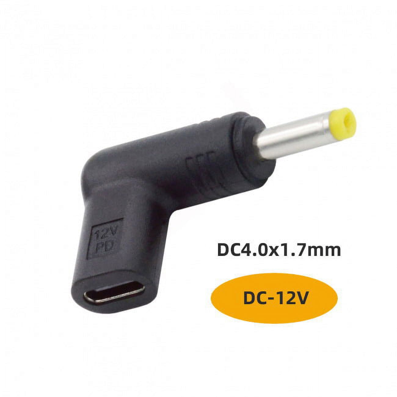 CY USB 3.1 Type C USB-C Female to DC 12V 4.0x1.7mm Plug Adapter PD ...