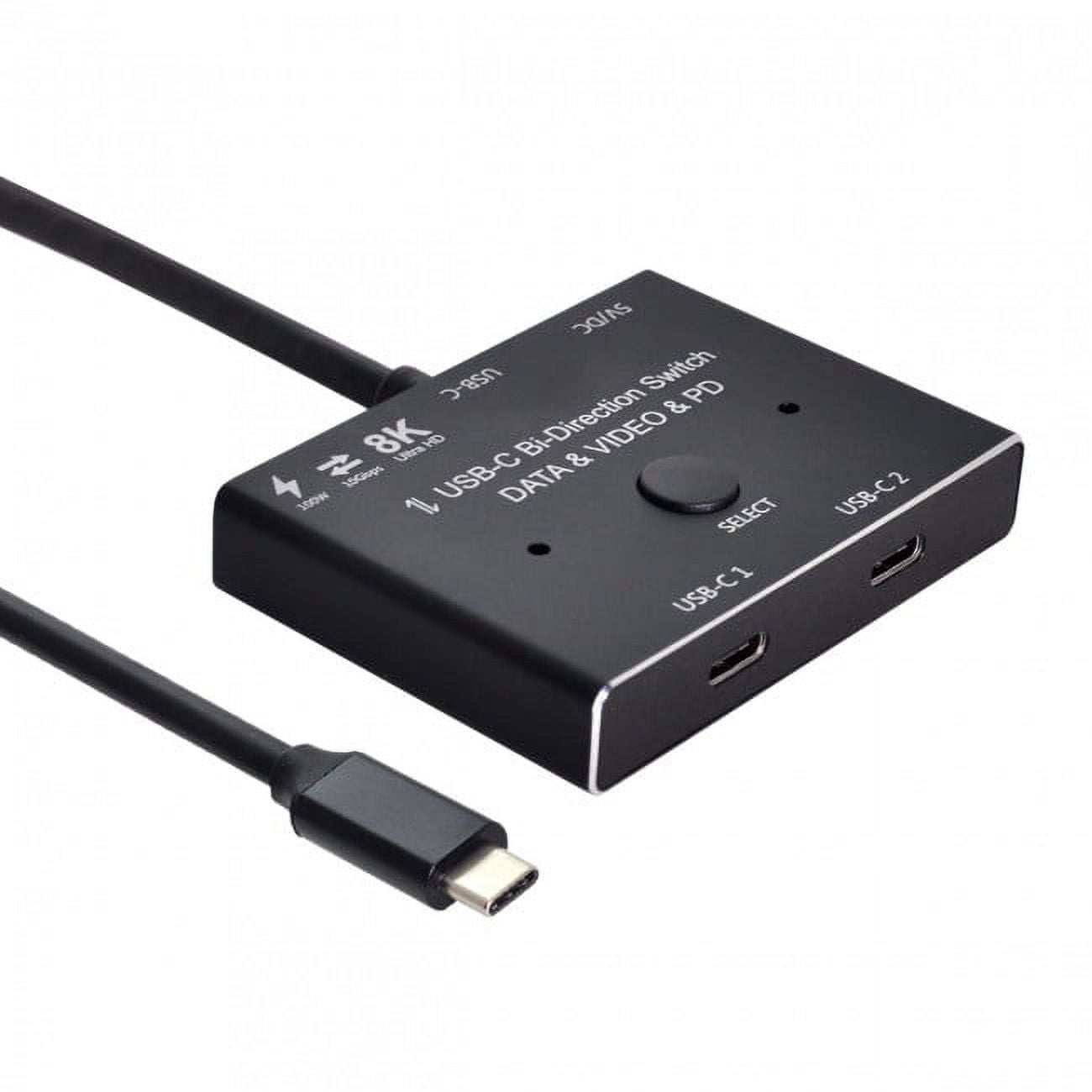 Cy Usb C Type C Bi Direction Switch Mst 1 To 2 Hub Support Video Data Pd 8k 30hz 100w 10gbps