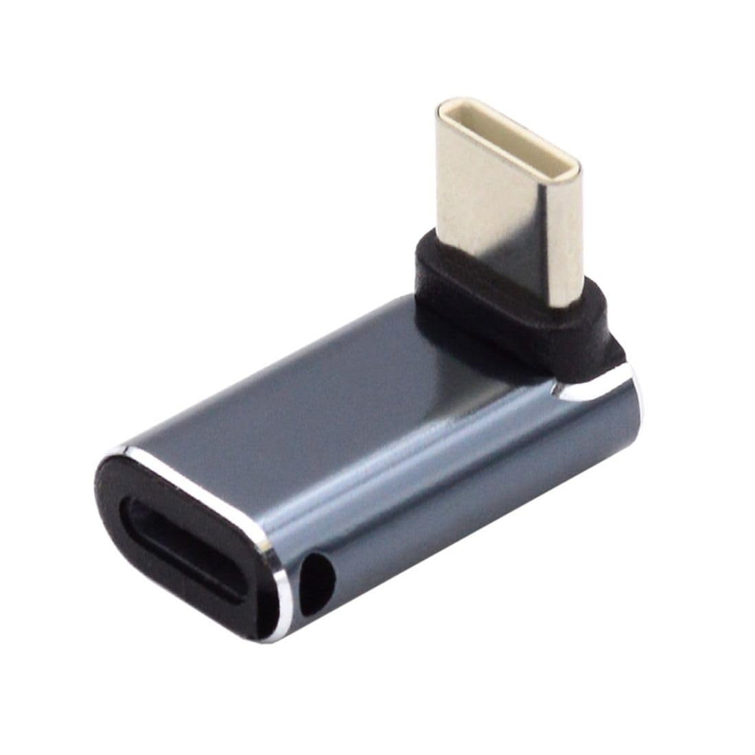 CY USB-C Type C Male to 8P Female 27W Power 480Mbps Data Adapter Up Down Angled Compatible with ...