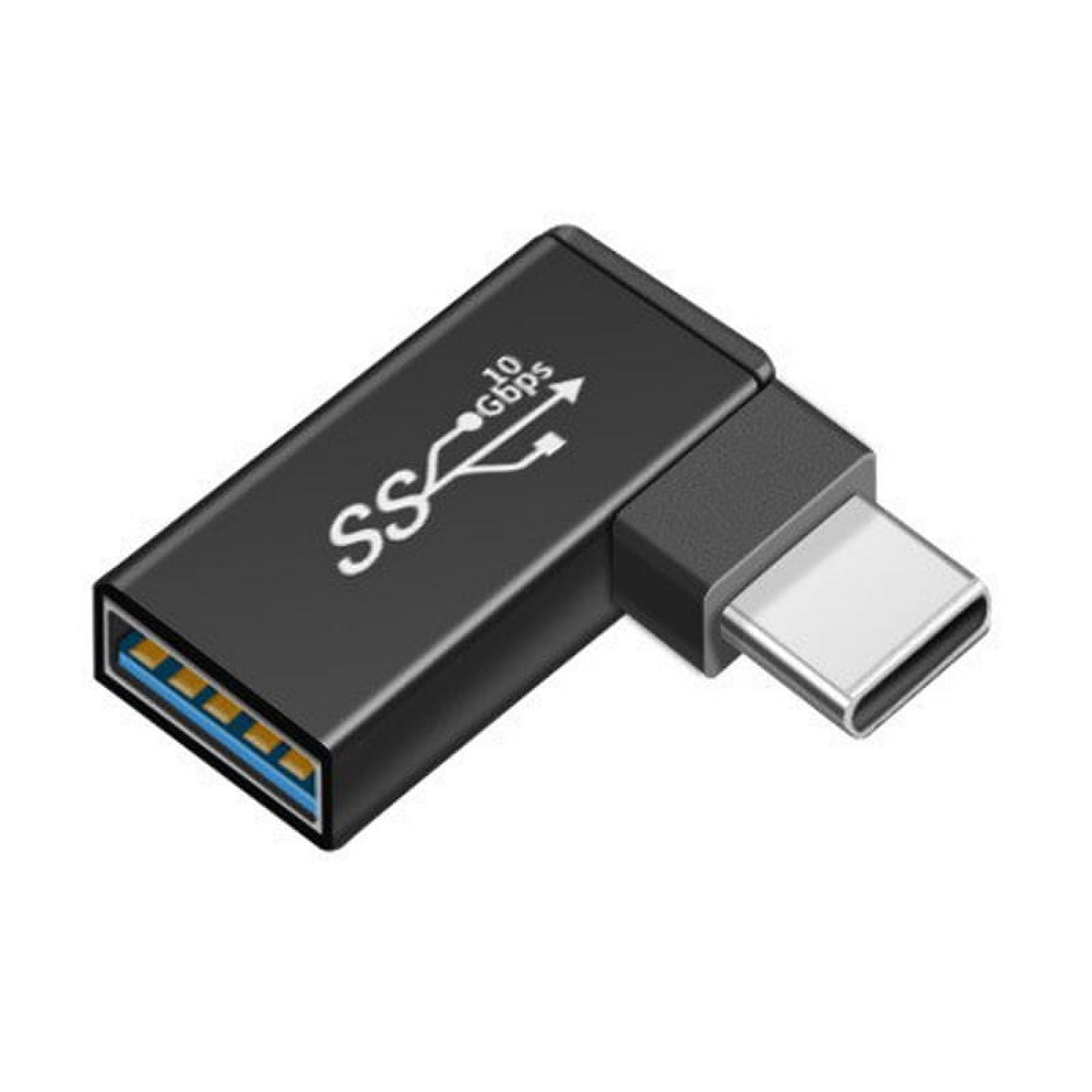 CY USB-C Type-C to USB 3.0 Female OTG Adapter Right Angled 90 Degree ...