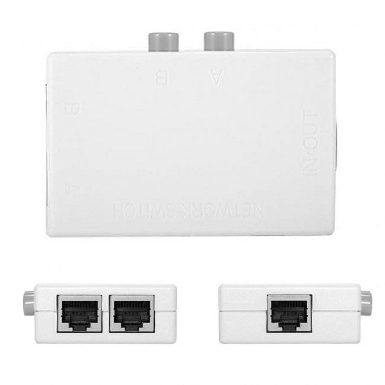 CY UTP STP 2 in 1 out 2 Ports RJ45 LAN CAT Network Switch Selector ...