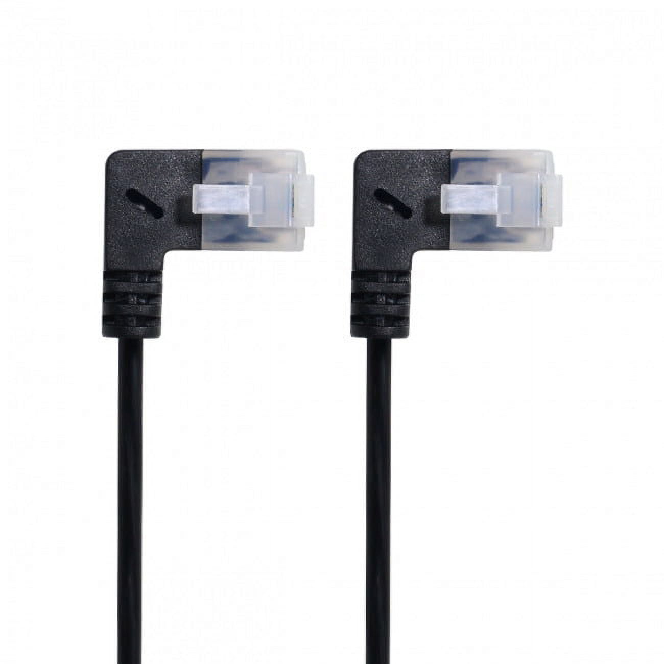 CY Ultra Slim Cat6 Ethernet Cable RJ45 Left Angled 25cm UTP Network ...