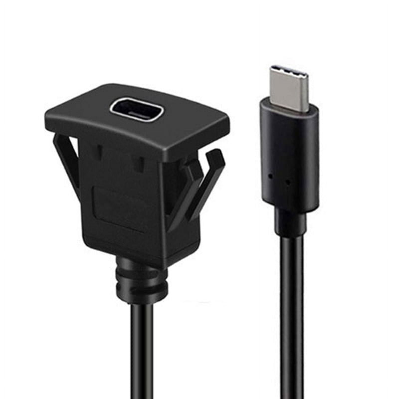 CY Waterproof Dustproof USB-C Type-C USB 3.1 10Gbps Extension Flush Car ...