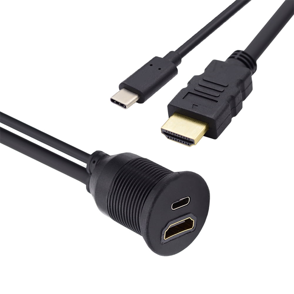 CY Waterproof Dustproof USB-C Type-C USB 3.1 &HDMI 4K Extension Flush ...