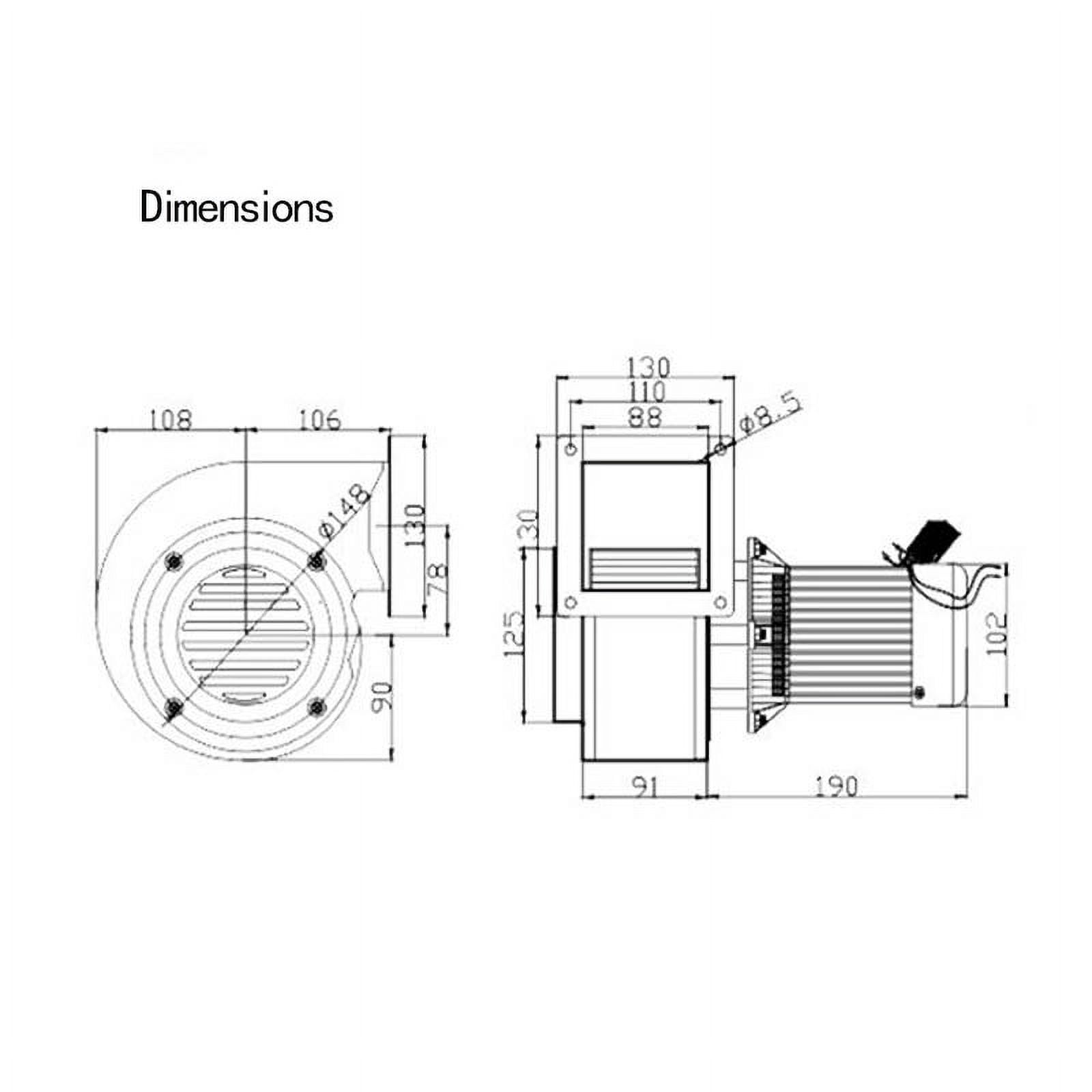 CY125GL Small Multi Wing Centrifugal Blower Fan high temperature ...