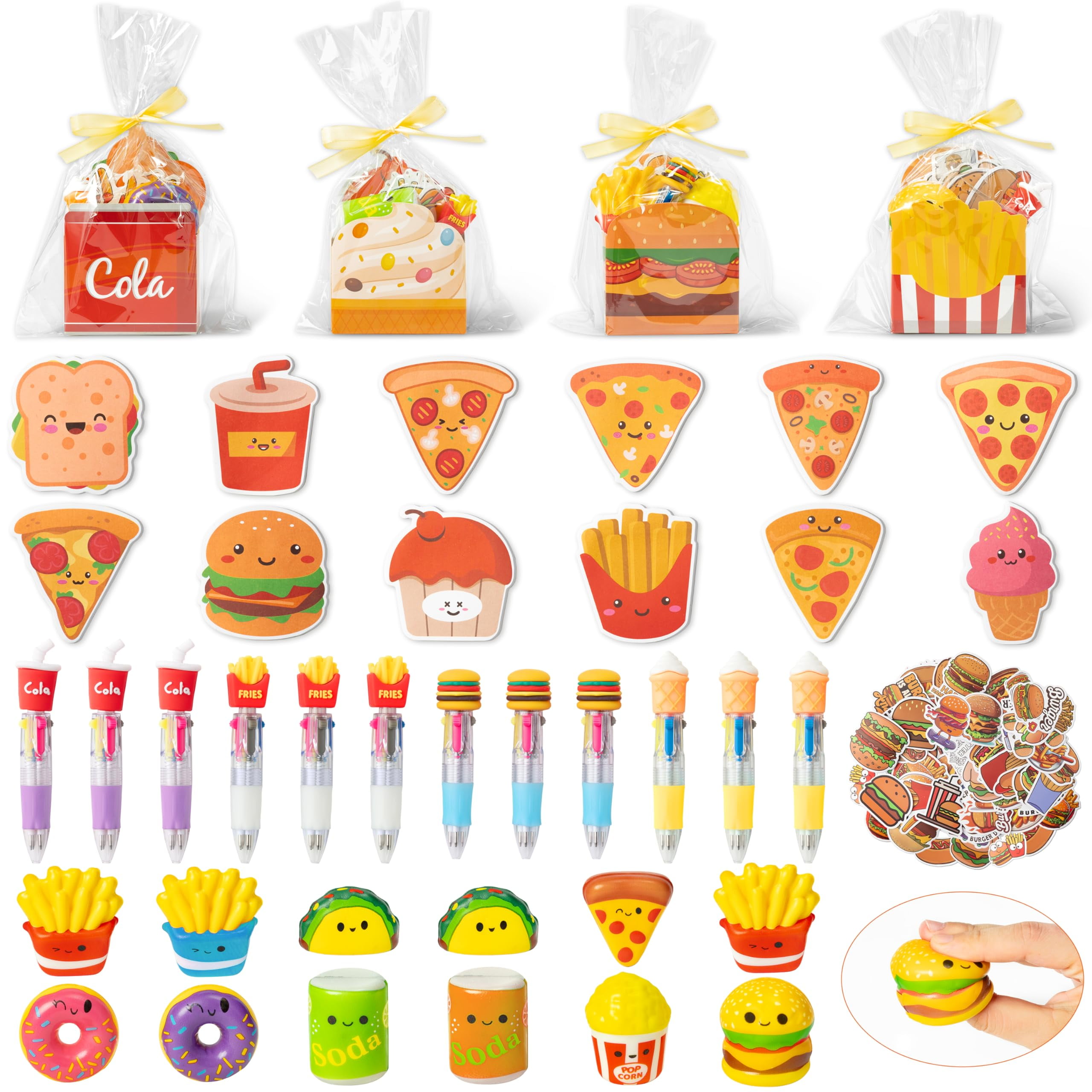 CY2SIDE 12 Pack Fast Food Slow Rising Squishy with Gift Box Party ...