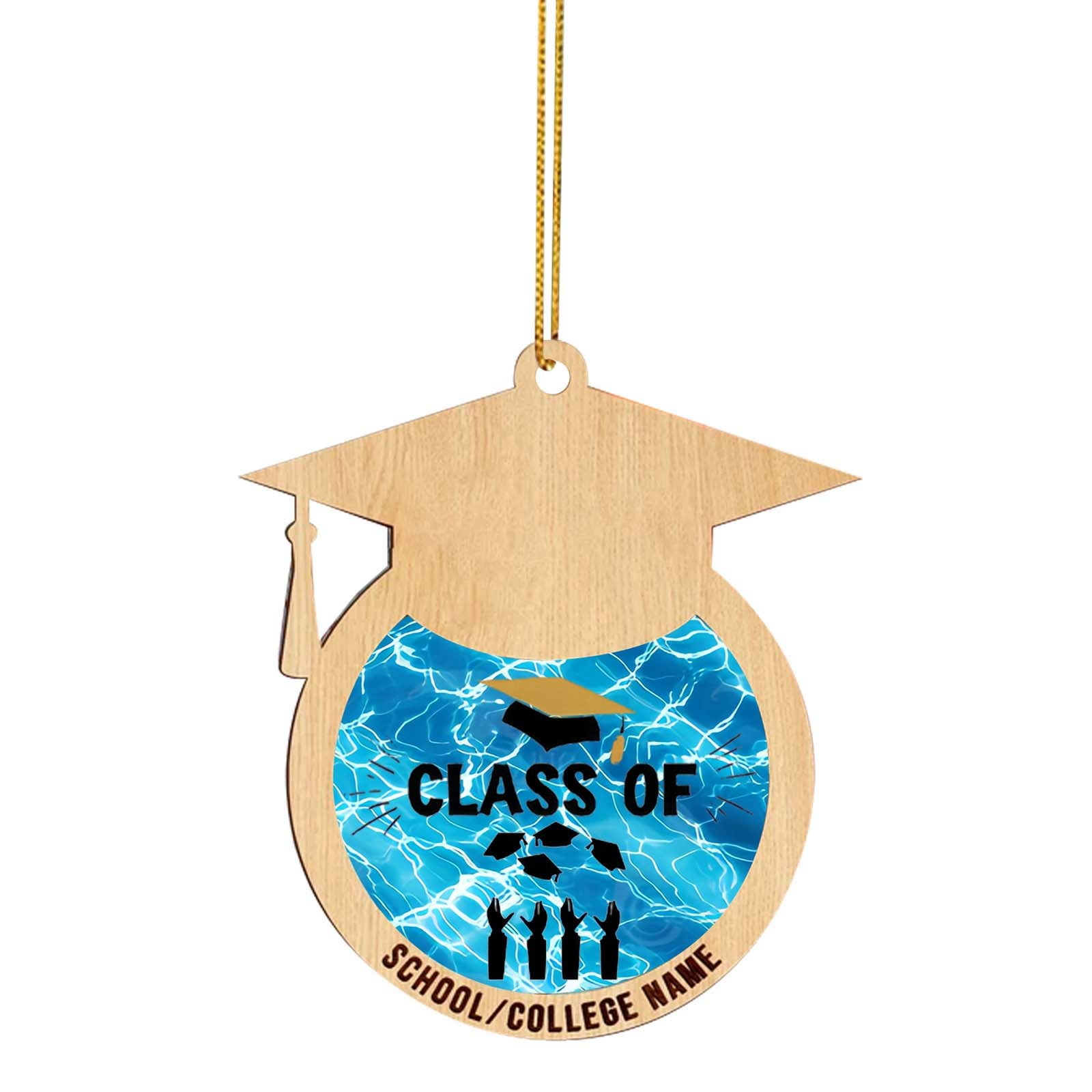 CY5O5ee Class of 2026 Graduation Ornament, Wooden Graduation Cap ...
