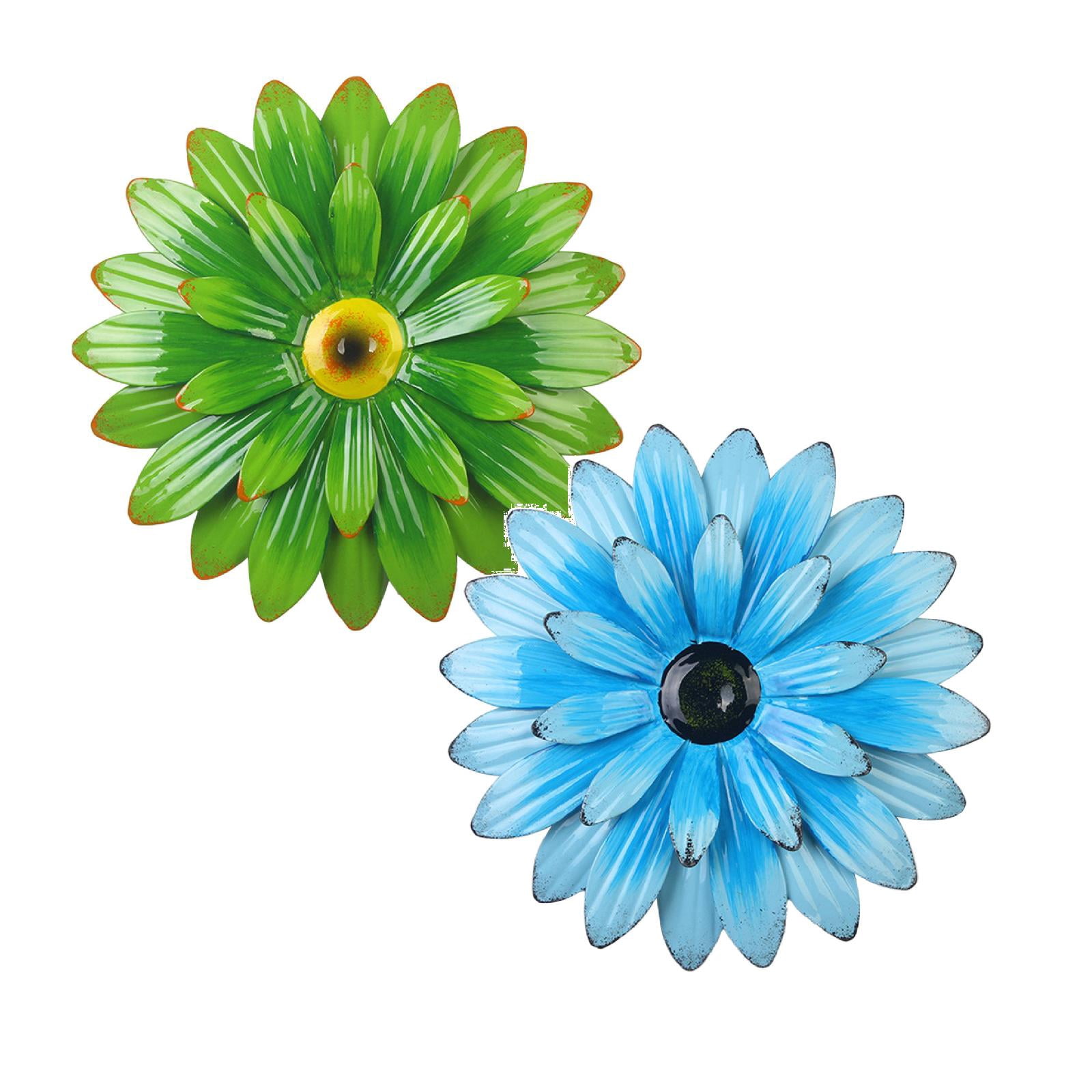 CY5O5ee Metal Flower Wall Art Decor 3D Multiple Layer Sunflower Hanging ...