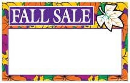 CYB446 "Fall Sale" Retail Price Cards Signs - Holiday and Seasonal Pack ...
