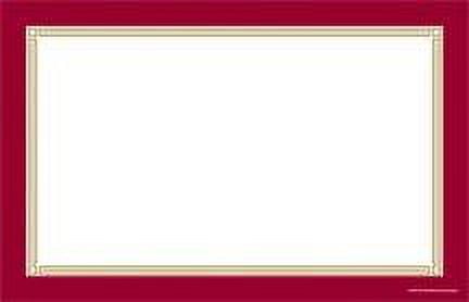 CYB603 "Blank Border" Retail Price Cards Signs - Maroon and Gold Pack ...