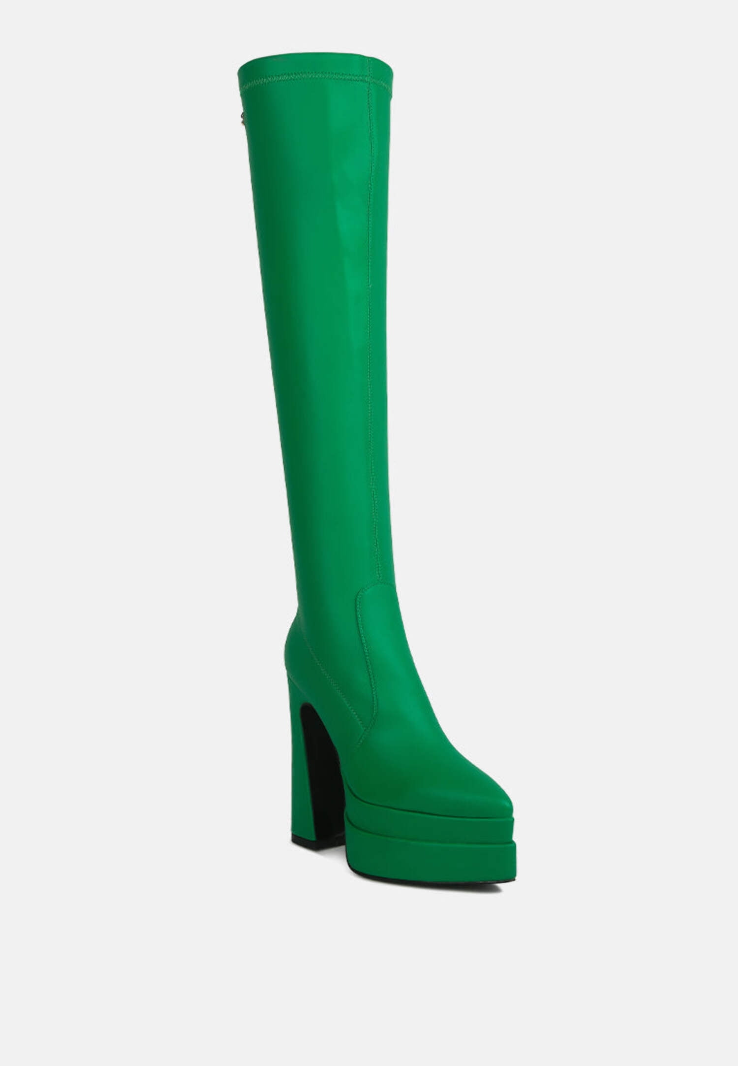 CYBER-PUNK High Platform Long Boots in Green - Walmart.com