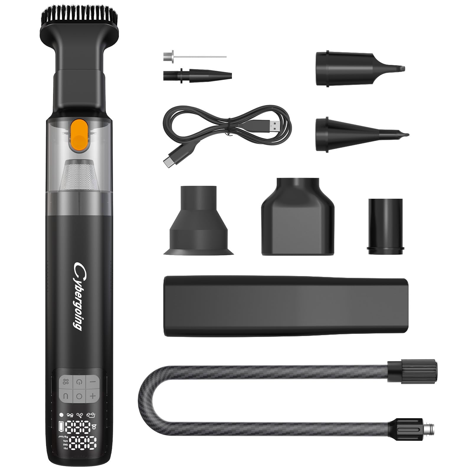 CYBERGOING Tire Inflator Portable Air Compressor 150 PSI & Handheld Car ...