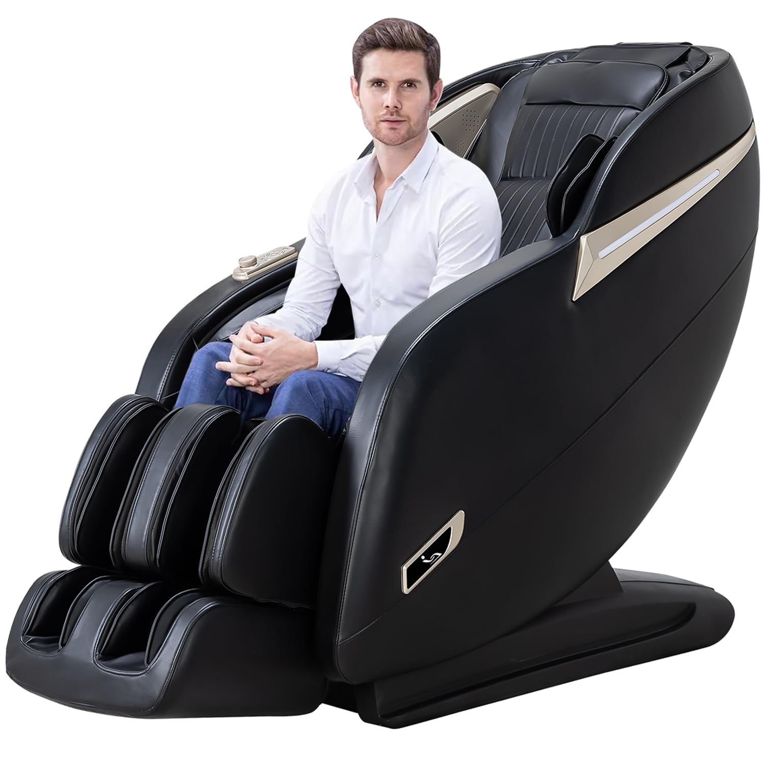 CYBERIX 2025 3D SL Track Smart Massage Chair (BLACK) - Walmart.com