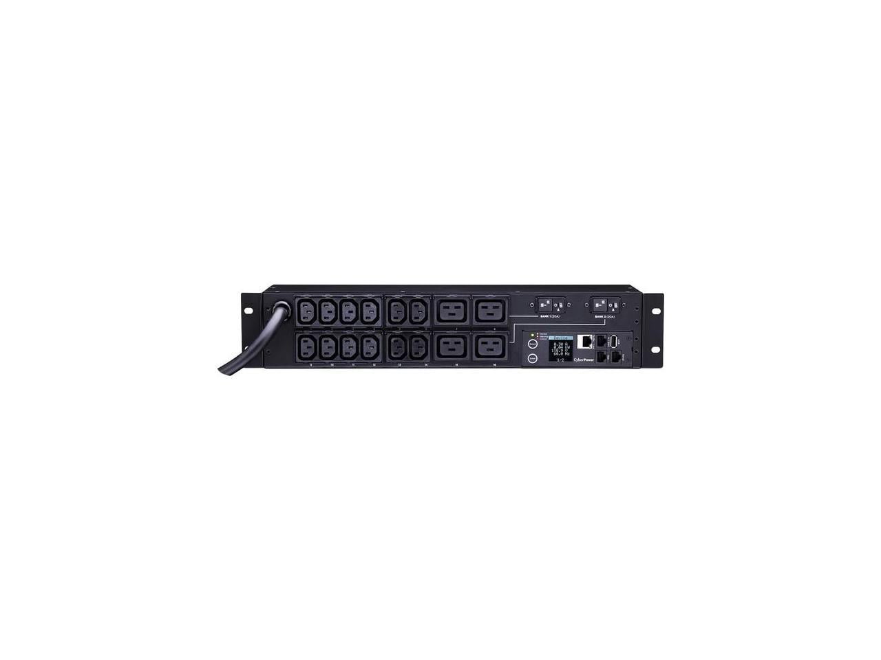 CyberPower PDU31008 16-Outlet PDU, 2U Rackmount, 12-Foot Cord PDU31008 - Walmart.com
