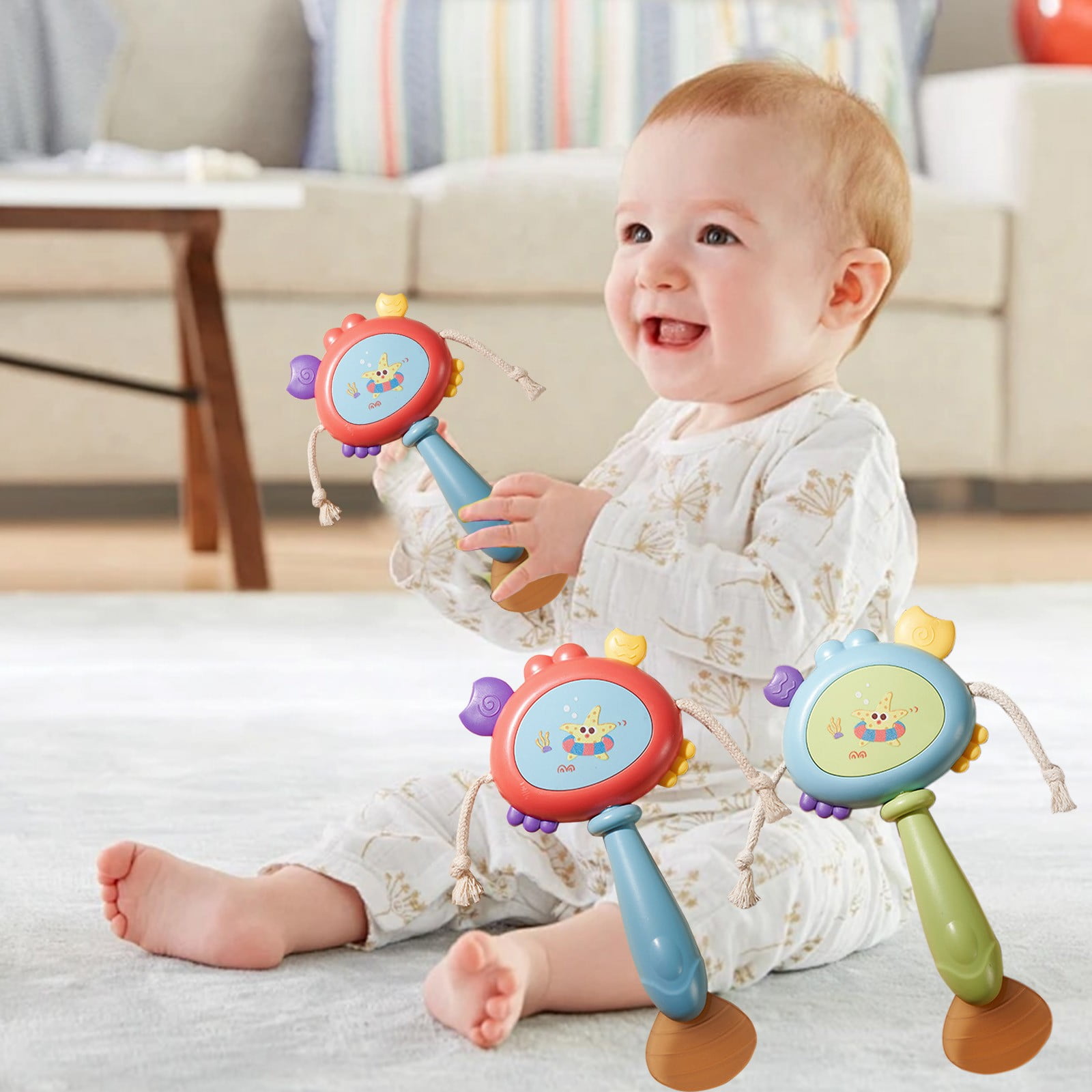 CYBIBO Baby Rattle, Baby Toys Clearance! Baby Sensory Rattle Toy For ...