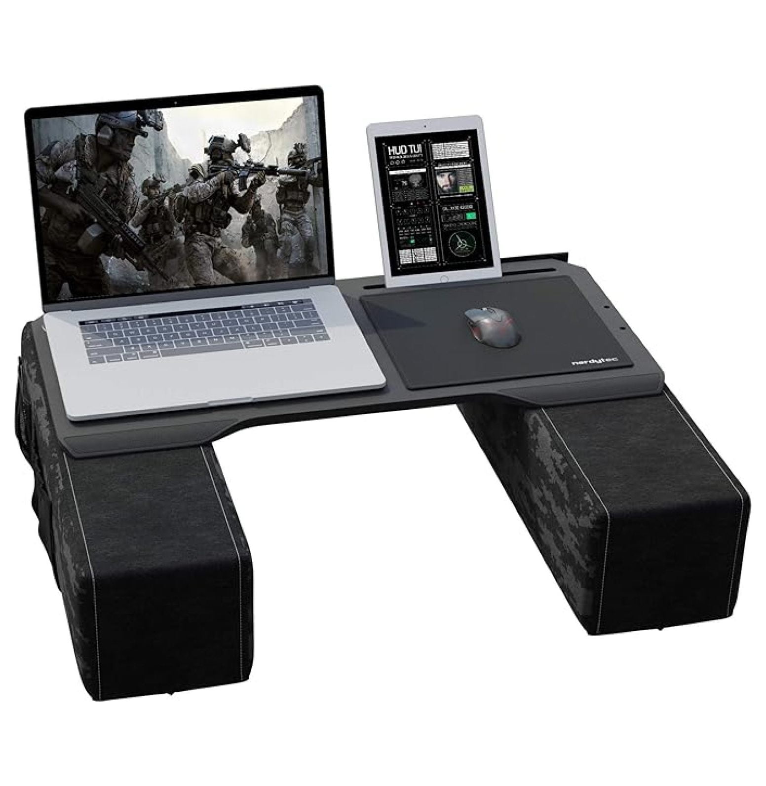 CYBOT, Premium Ergonomic Lap Desk for Notebooks, Sustainable Bamboo ...