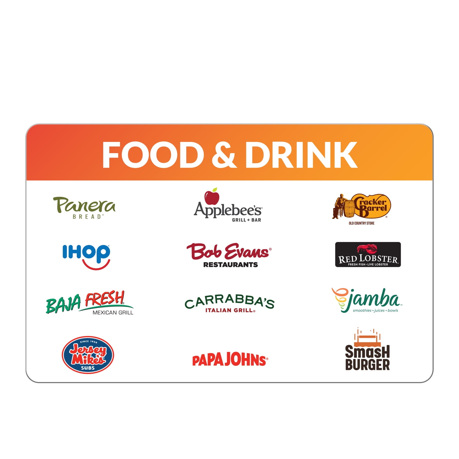CYC Food & Drink $100 eGift Card - Walmart.com