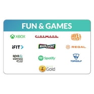 $50 Fun & Games – ChooseYourCard Gift Card - Walmart.com