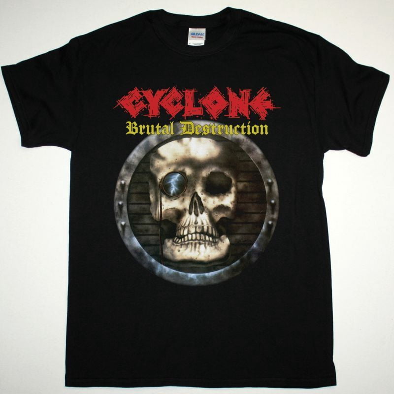 CYCLONE BRUTAL DESTRUCTION 1986 NEW BLACK T-SHIRT - Walmart.com