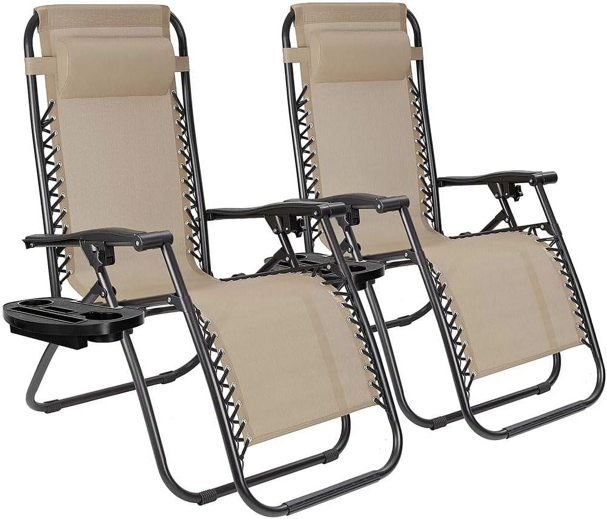 CYCLONE SOUND Zero Gravity Lounge Outdoor Adjustable Reclining Patio ...