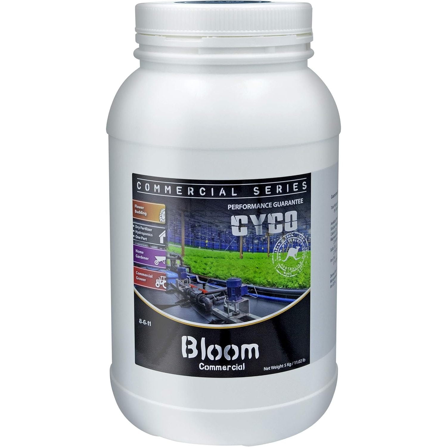 CYCO Commercial Series Bloom - Hyroponic Fertilizer (8-6-11) (5 ...