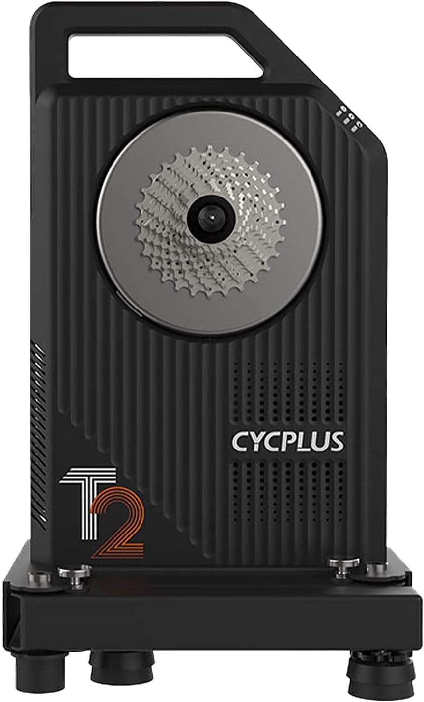 CYCPLUS T2 Indoor Magnetic Bicycle Trainer,Realistic Simulation with Data Tracker Application ...
